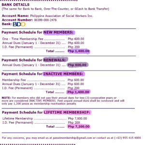 Membership Corner - Philippine Association of Social Workers, Inc.